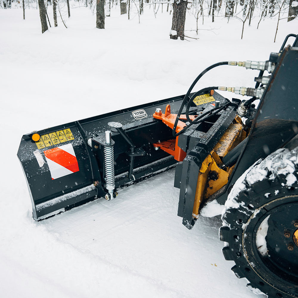 Hydraulic Skid Steer Dozer Blade - Universal Skid Steer Style Quick ...