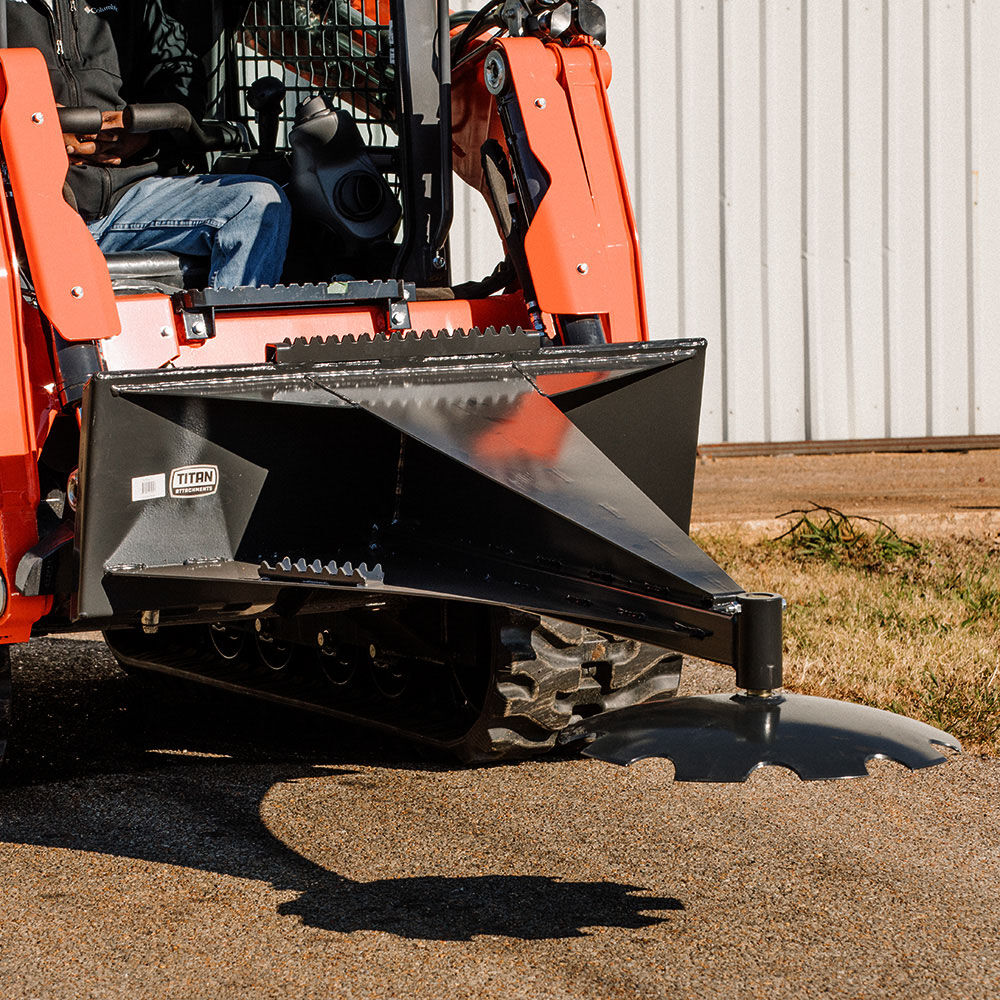 Skid Steer Ice Scraper with Down Pressure, Pivoting Center Point, and ...
