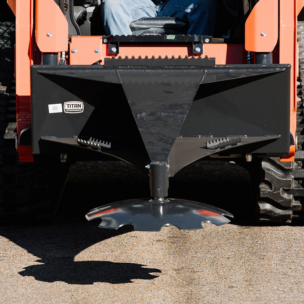 Skid Steer Ice Scraper with Down Pressure, Pivoting Center Point, and ...