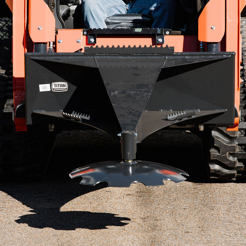 Skid Steer Ice Scraper with Down Pressure, Pivoting Center Point, and ...