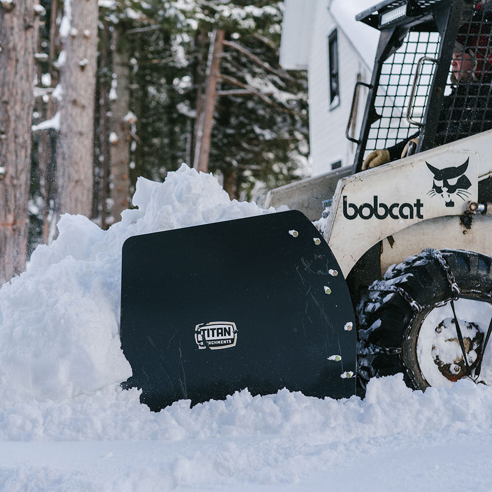 92" Skid Steer Snow Pusher Attachment - Tractor Loader Snow Box Pusher ...