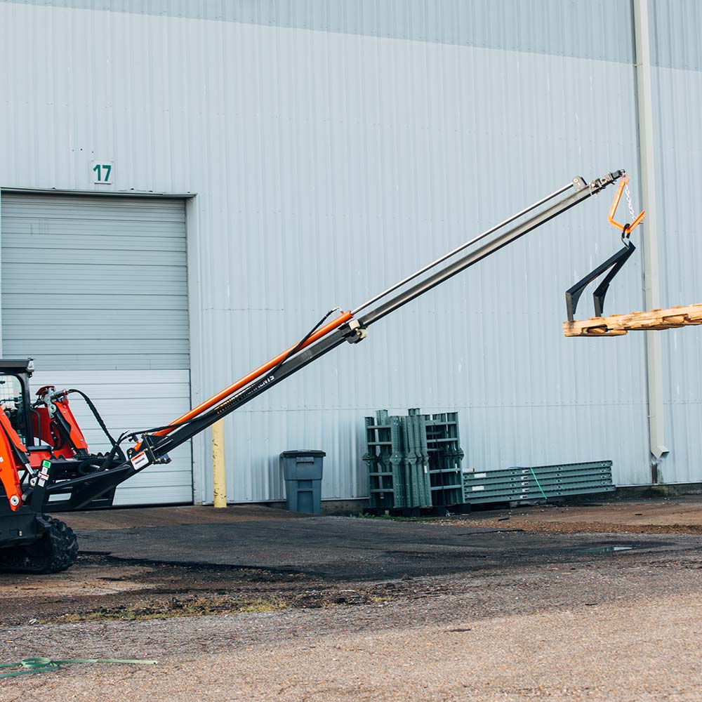 32" Steel Tele-boom Pallet Carrier - 2in x 2in Fork Tubing - Rated 1000 ...