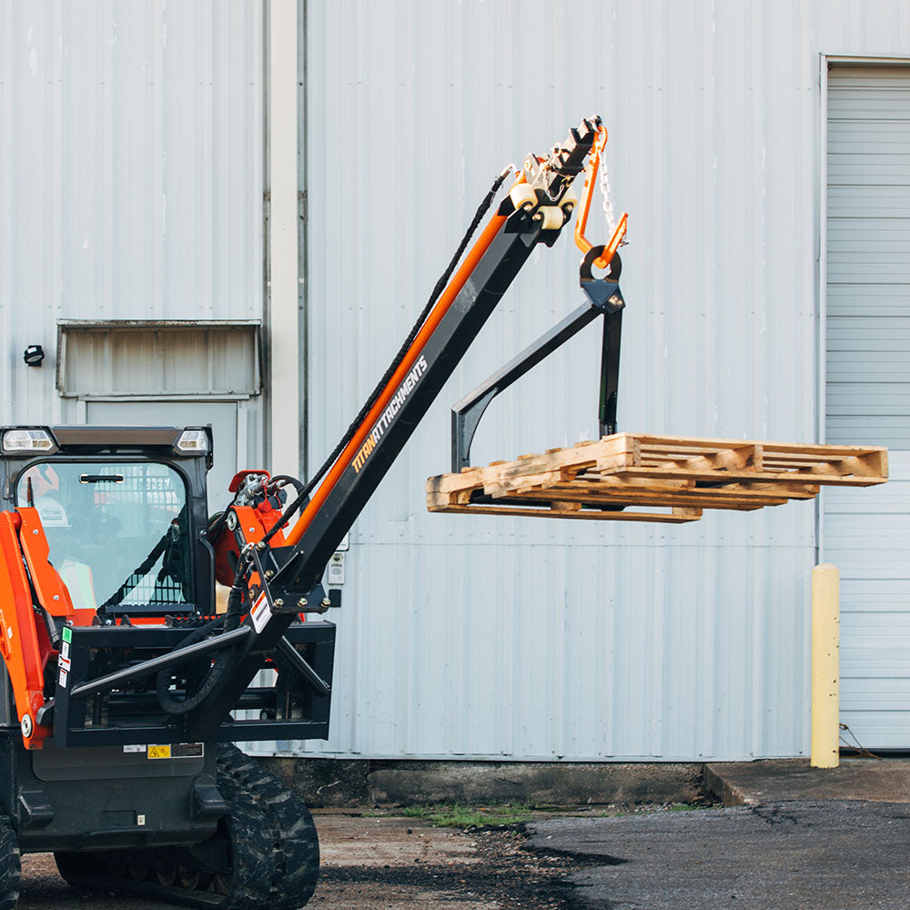 32" Steel Tele-boom Pallet Carrier - 2in x 2in Fork Tubing - Rated 1000 ...