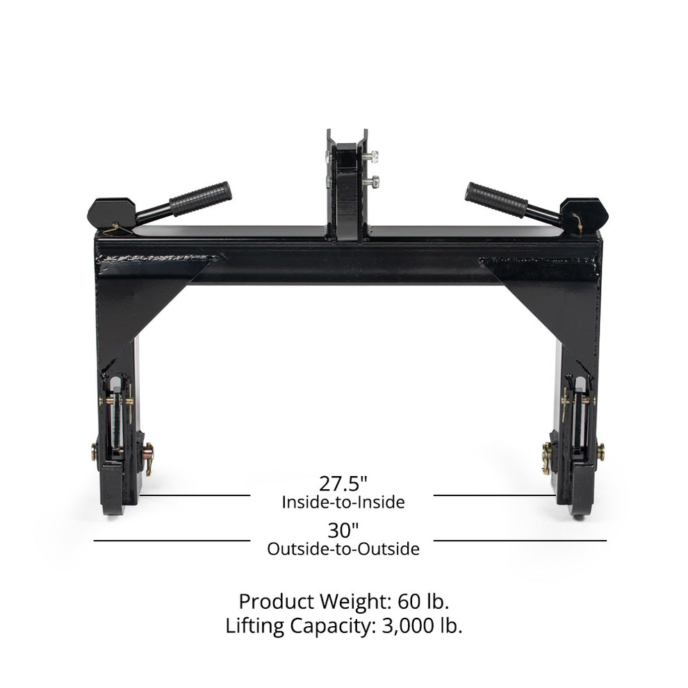 Titan Category 1, 3 Point Quick Hitch | Titan Attachments