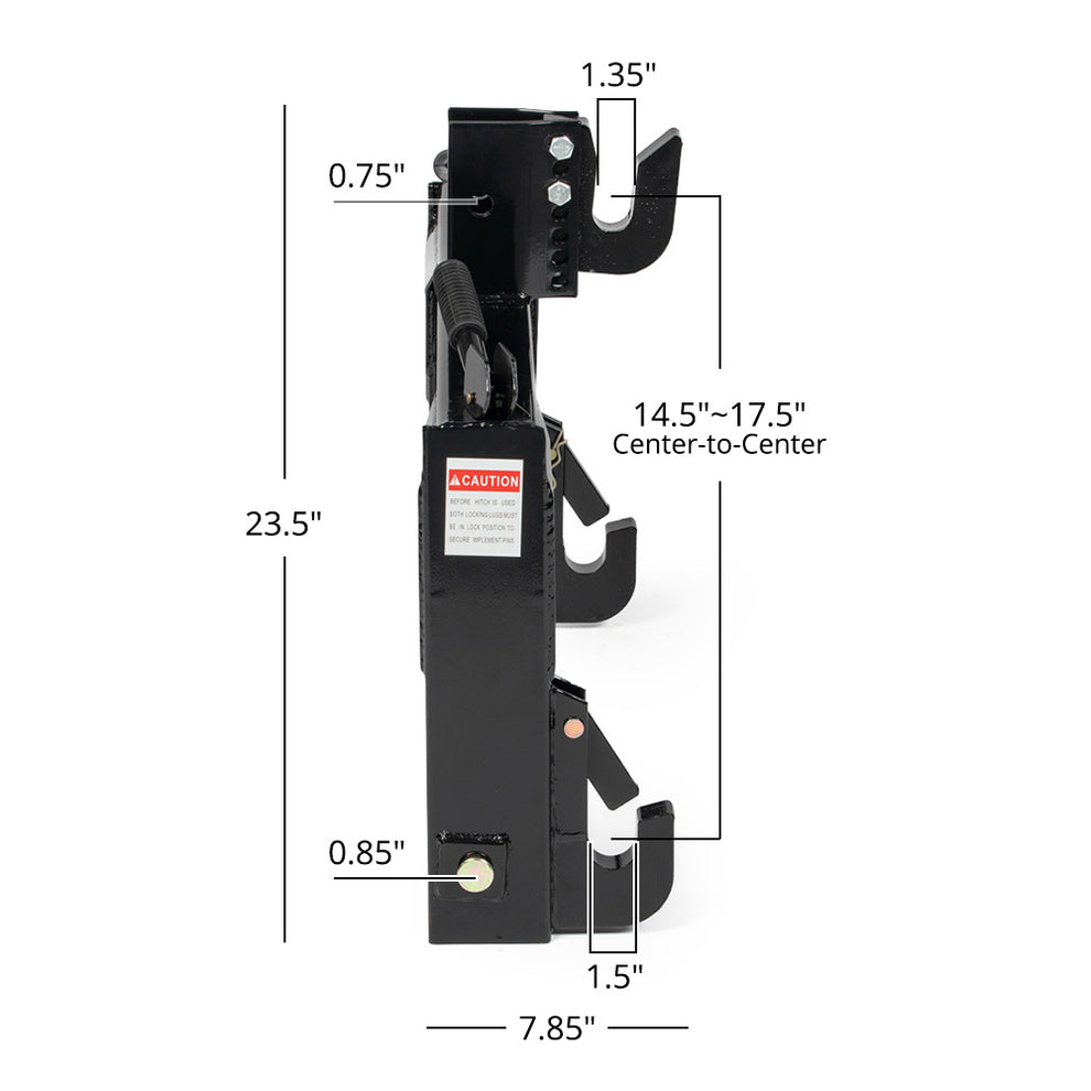 Titan Category 1, 3 Point Quick Hitch | Titan Attachments