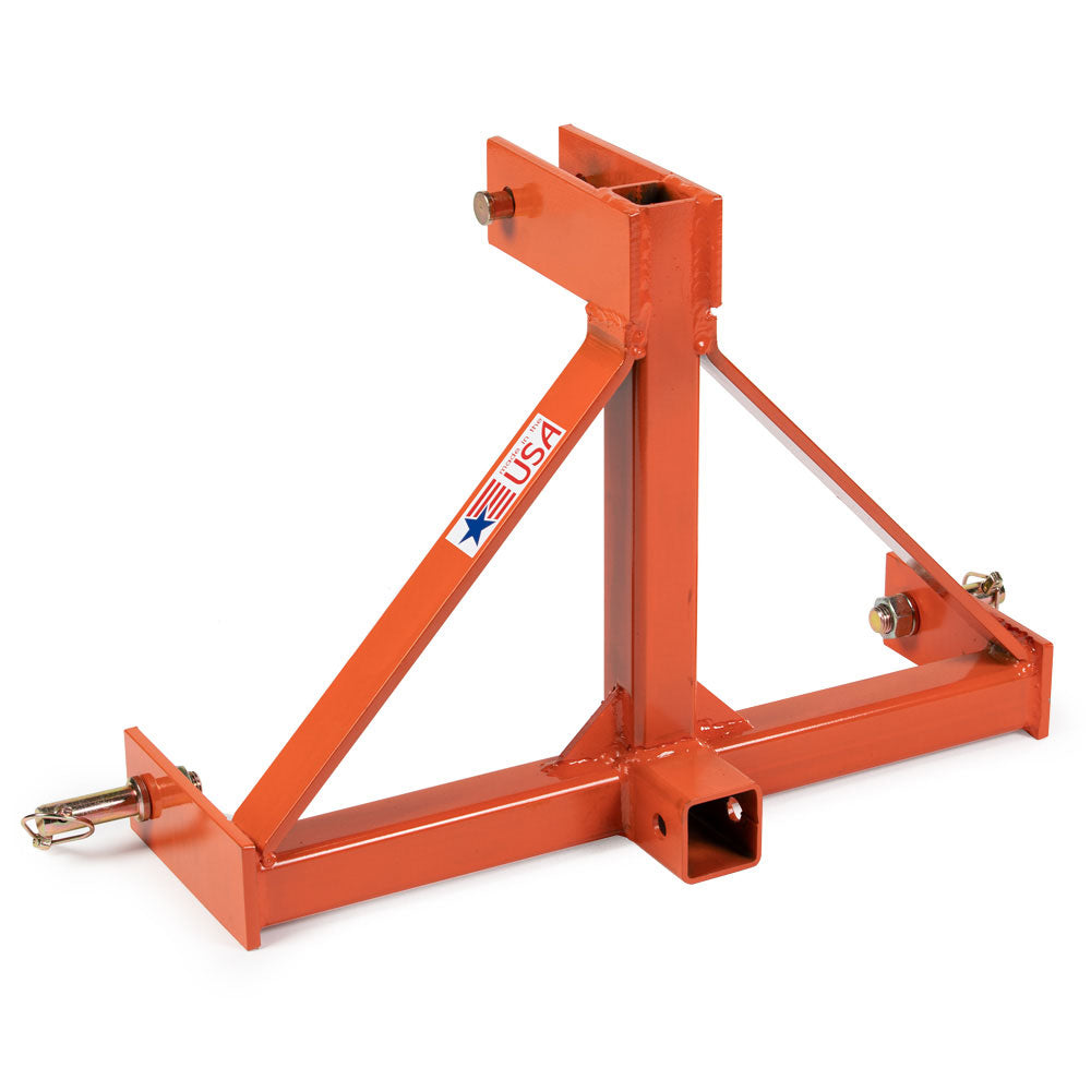 USA Made 3 Point 2" Receiver Hitch, Category 1, Quick Hitch Compatible ...
