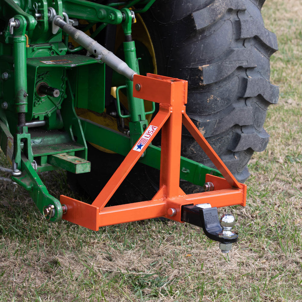 USA Made 3 Point 2" Receiver Hitch, Category 1, Quick Hitch Compatible ...