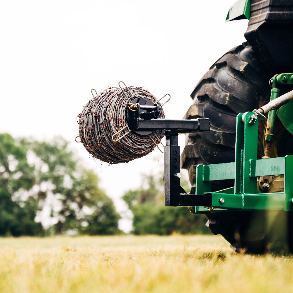 Barbed Wire Unroller Bolt On ATV Adaptor or 2 Receiver Hitch Compatible Landscaping and Fencing Tool Titan Attachments