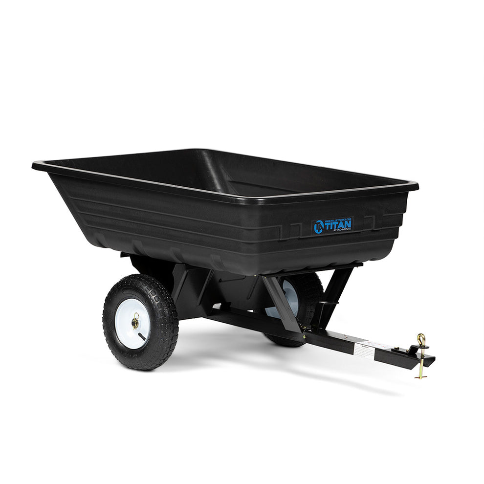 Scratch and Dent, 400 LB Economy Poly Dump Cart | Titan Attachments