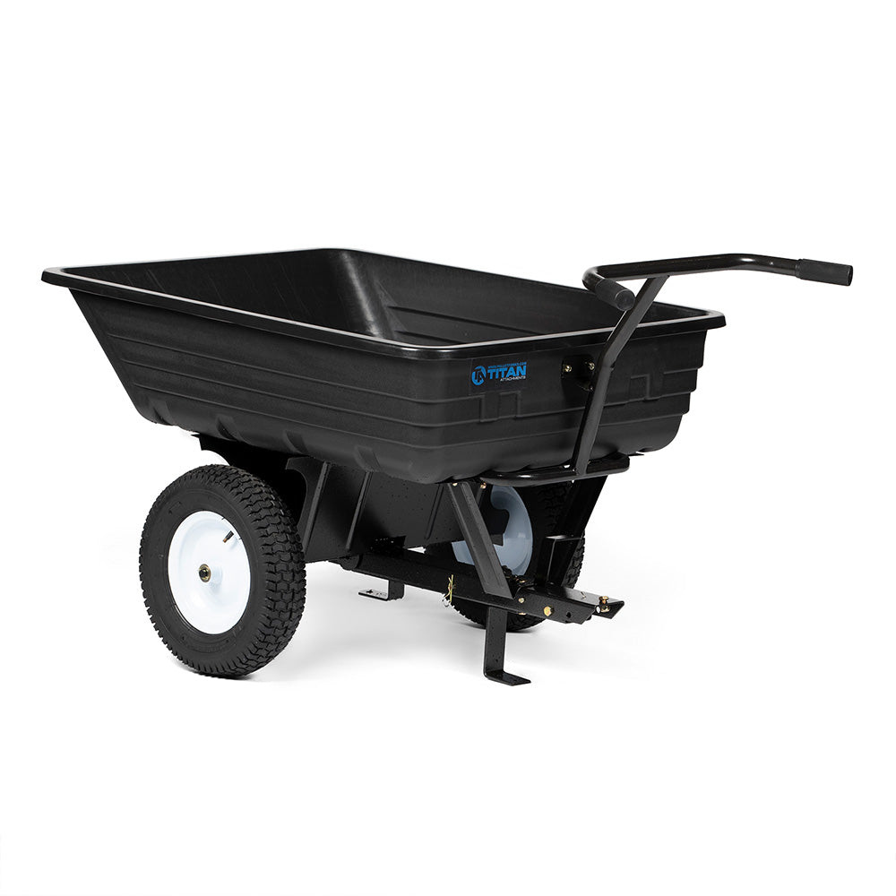 ATV & UTV Tow Behind Poly Dump Cart | Titan Attachments