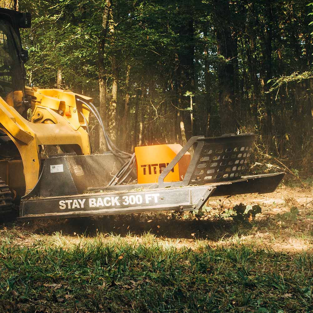 Pro Series Skid Steer Radial Piston Brush Cutter | Titan Attachments