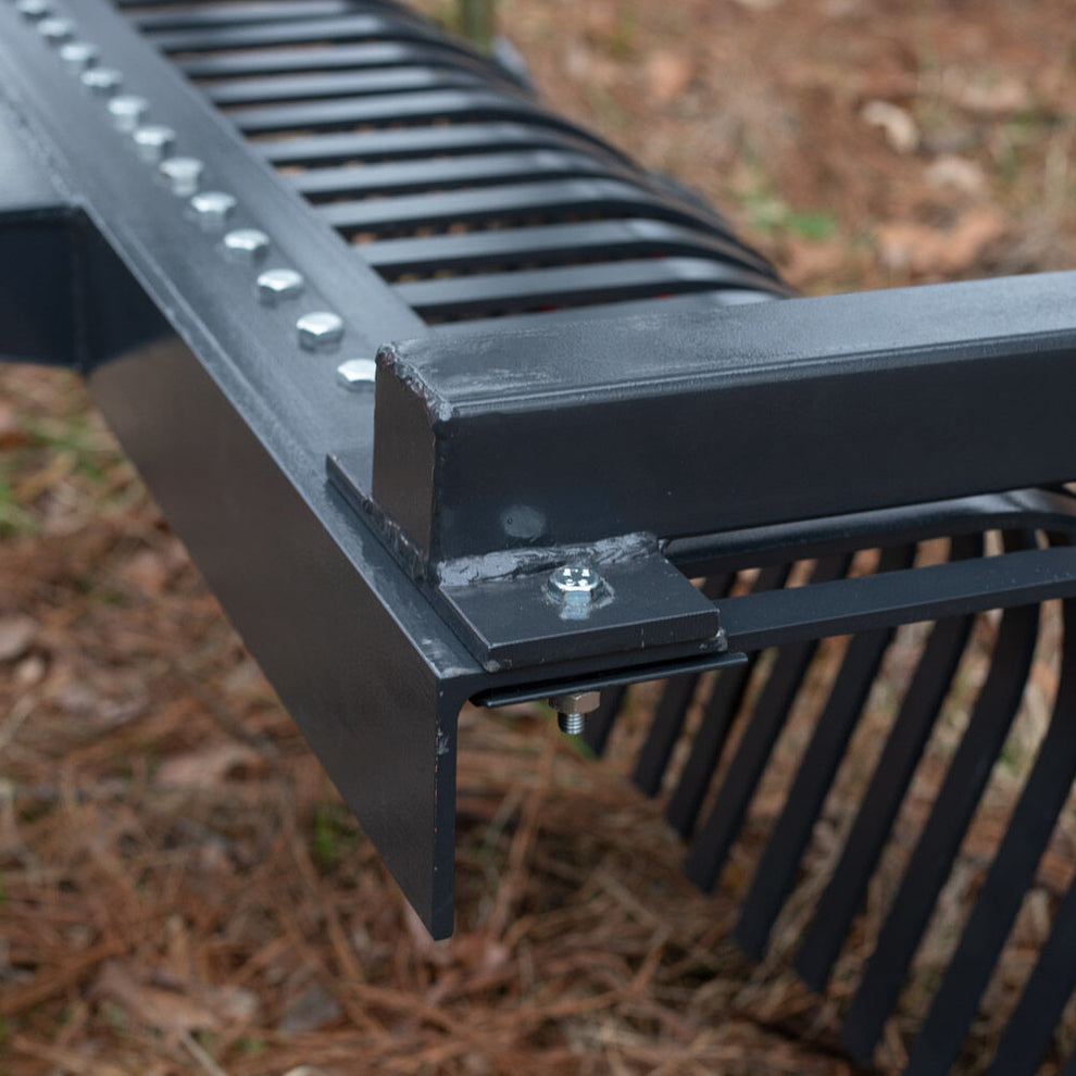 3 Point Landscape Rake for Compact Tractors - Optional Bolt-On Wheels ...