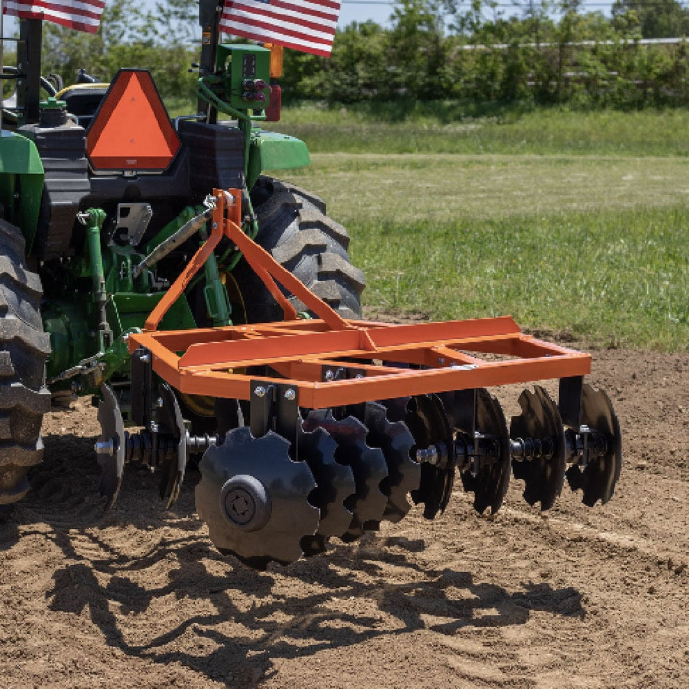 Scratch and Dent, 3 Point 6 FT Notched Disc Harrow | Titan Attachments