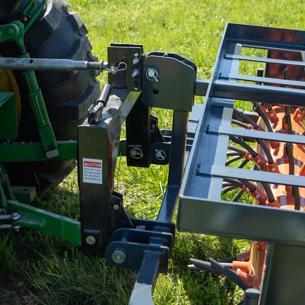 3 Point Drum Filled Plug Aerator Fits Cat 1 And 2 Tractors | Titan ...