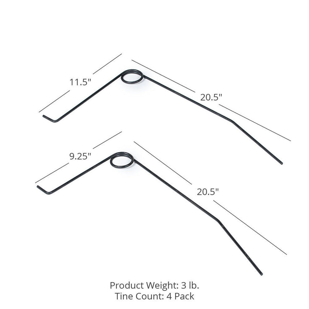 Replacement Outer Pine Straw Tines - Set of 4 Rake Needles - Direct ...