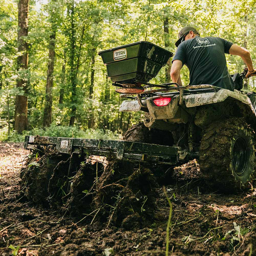 4 FT ATV Notched Disc Harrow | Titan Attachments