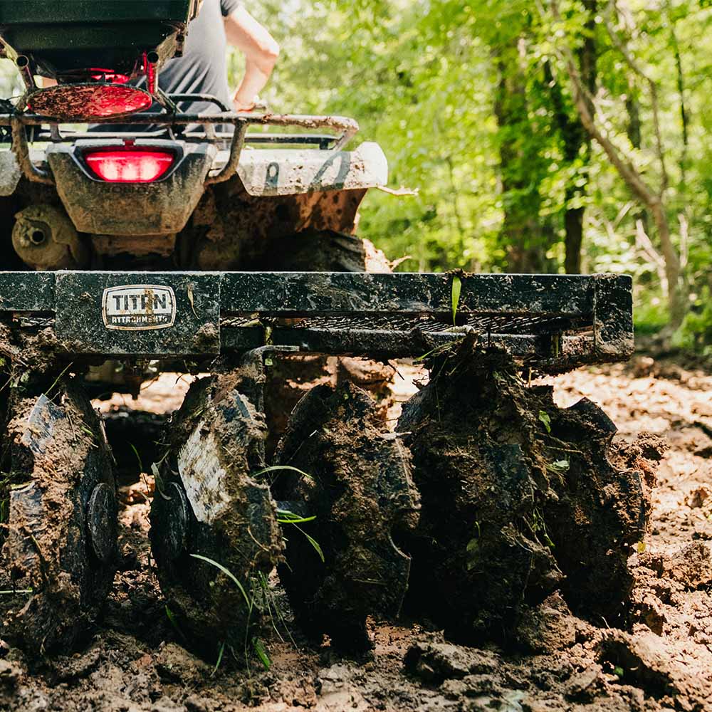 4 FT ATV Notched Disc Harrow | Titan Attachments