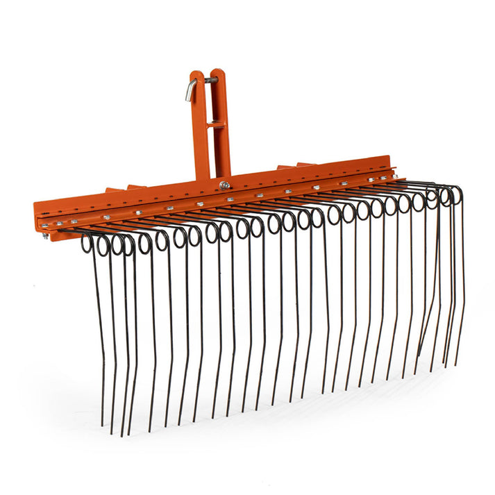 3 Point Pine Straw Needle Rake - Fits Category 1 Tractors - Coil Spring ...