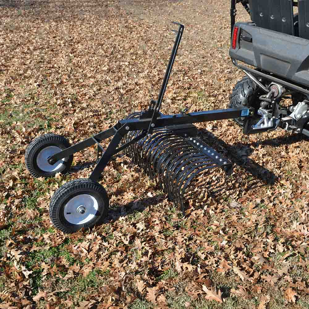 Landscape Rake Add-On Transformer Tow Frame - Bolt-On Rake with 24 ...