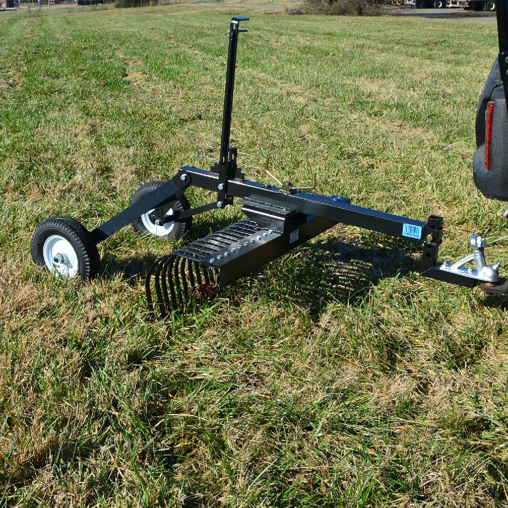 ATV Transformer Tow Frame With Landscape Rake Attachment - Bolt-On Rake ...
