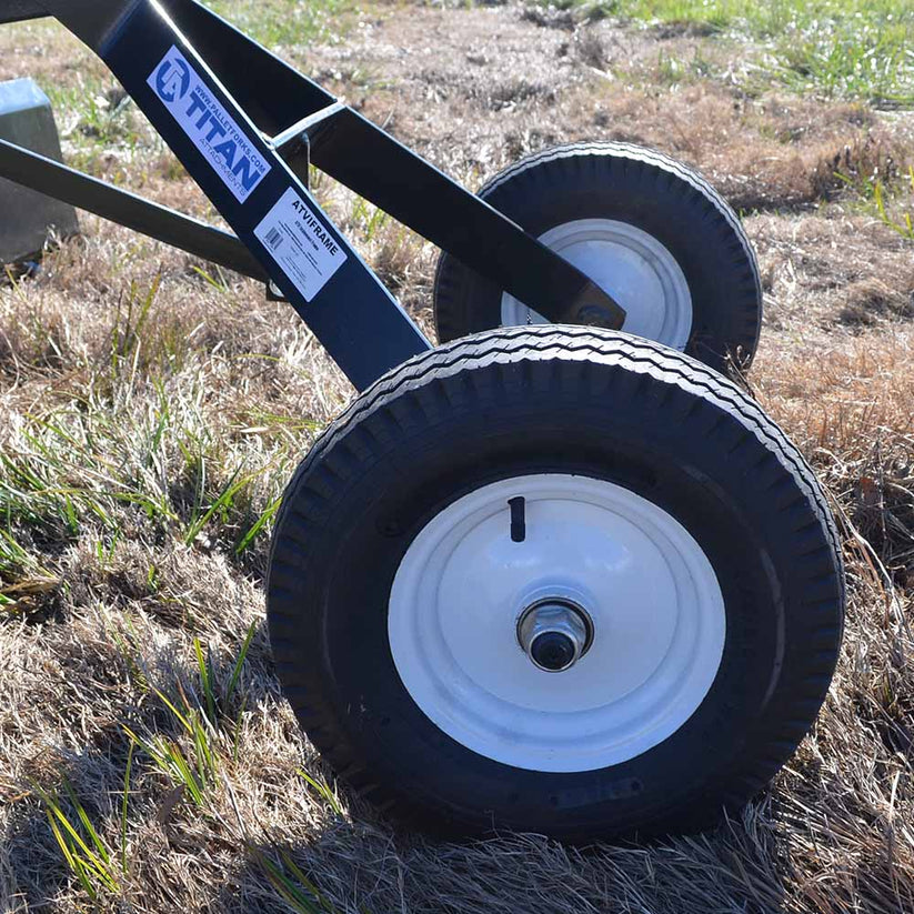 ATV Transformer Tow Frame With Landscape Rake Attachment - Bolt-On Rake ...