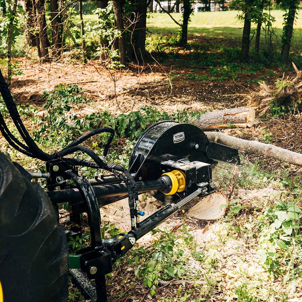 3 Point PTO Stump Grinder Tractor Attachment | Titan Attachments