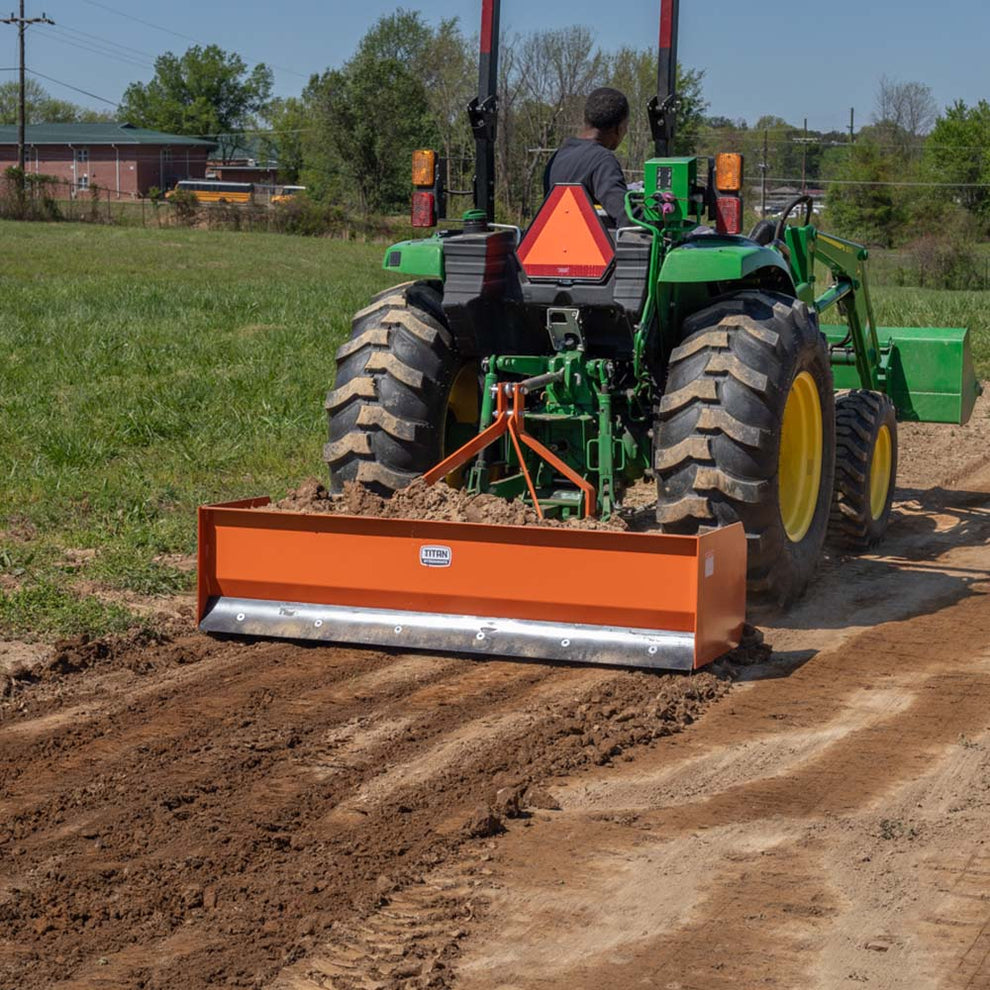 Standard Series 3 Point Rear Box Blade Scraper & Grader | Titan Attachments