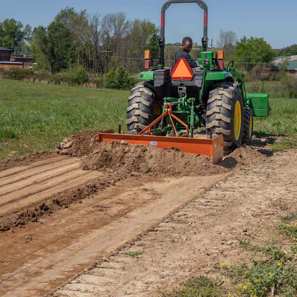 3 Point Rear Box Blade Scraper Grader | Titan Attachments