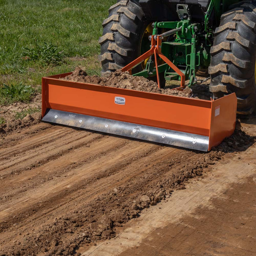 3 Point Rear Box Blade Scraper Grader | Titan Attachments