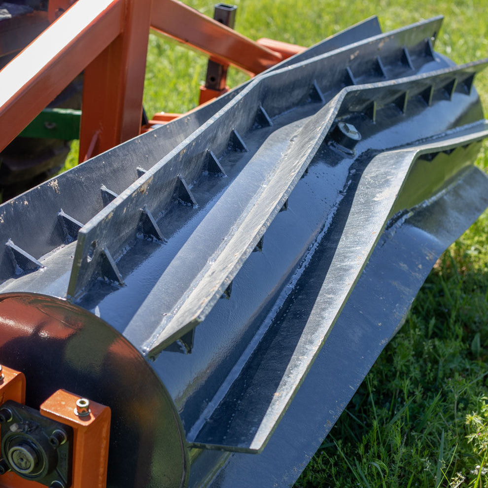 3 Point Cover Crop Crimper Roller Fits Category 1 & 2 Tractors - Holds ...