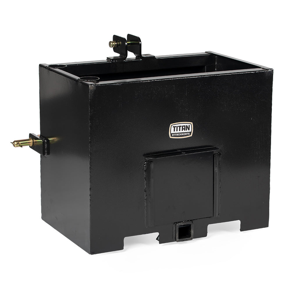 3 Point Black Ballast Box Fits Category 2 Tractors | Titan Attachments