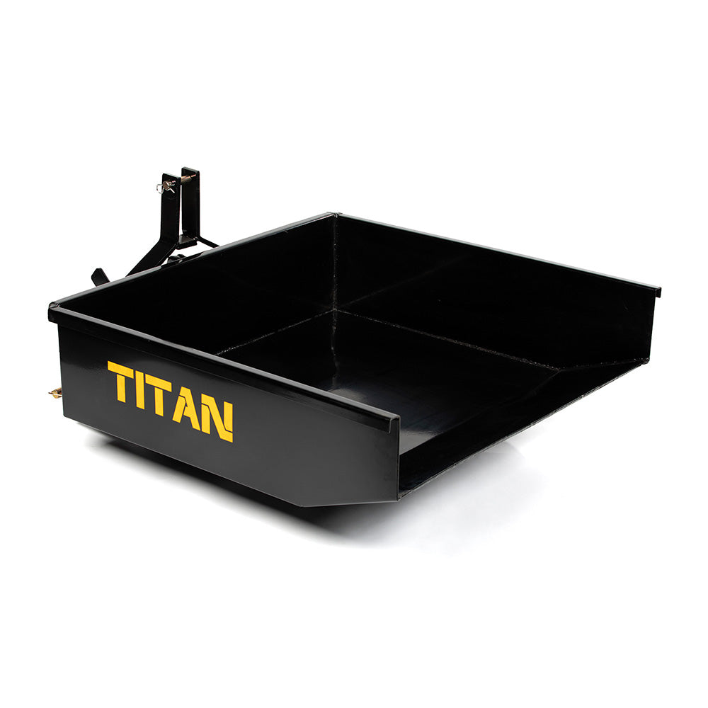 3 Point 10 Cu. FT Quick Hitch Dump Box Fits Category 1 Tractors | Titan ...