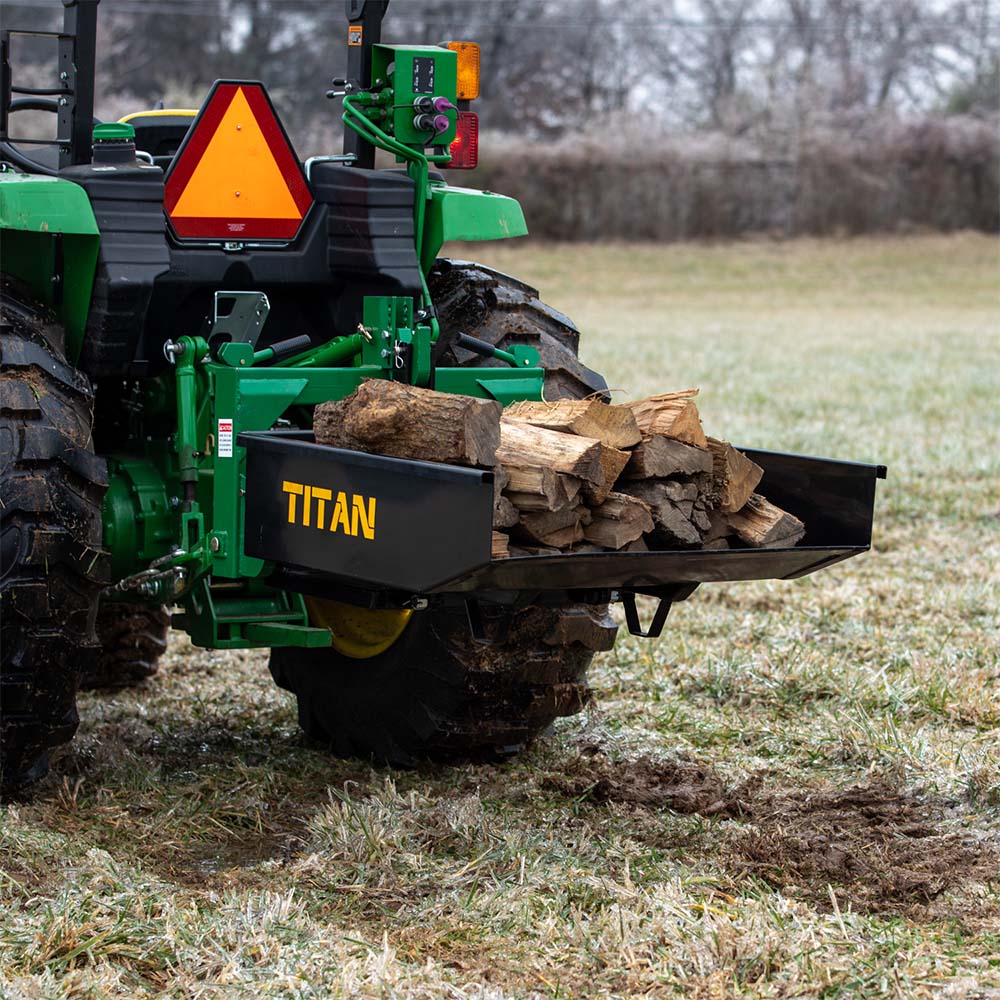 3 Point 10 Cu. FT Quick Hitch Dump Box Fits Category 1 Tractors | Titan ...