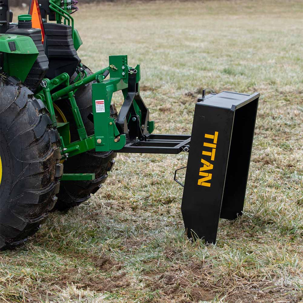 3 Point 10 Cu. FT Quick Hitch Dump Box Fits Category 1 Tractors | Titan ...
