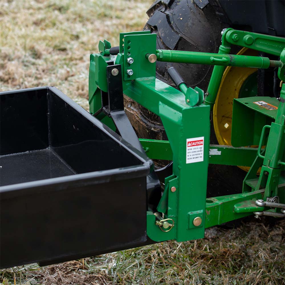 3 Point 10 Cu. FT Quick Hitch Dump Box Fits Category 1 Tractors | Titan ...