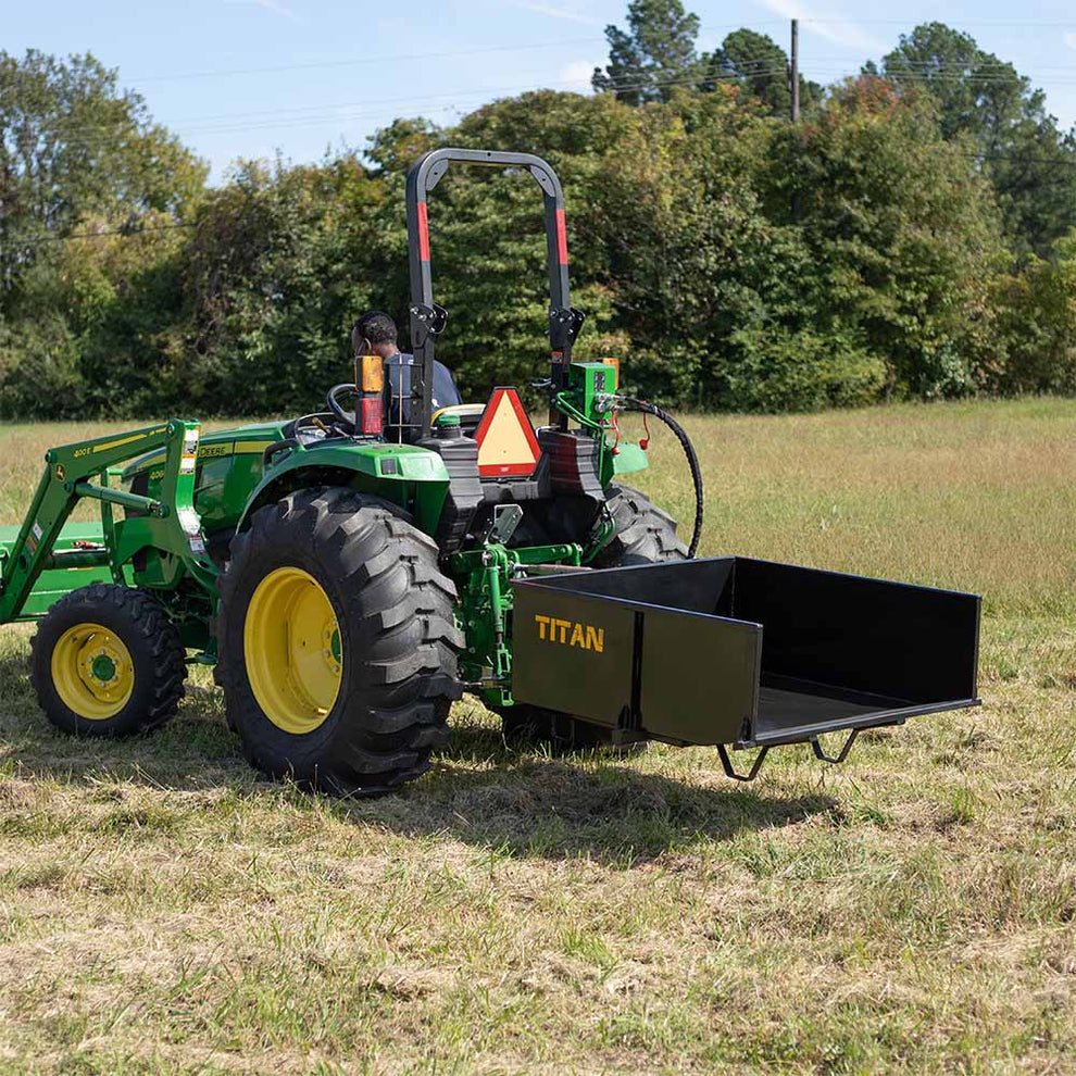 3 Point Quick Hitch Hydraulic Dump Box | Titan Attachments