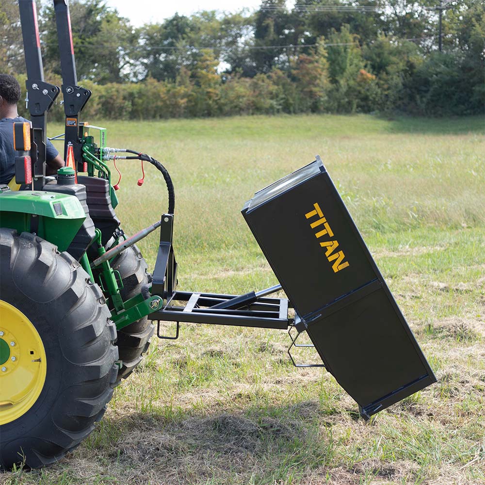 3 Point Quick Hitch Hydraulic Dump Box | Titan Attachments