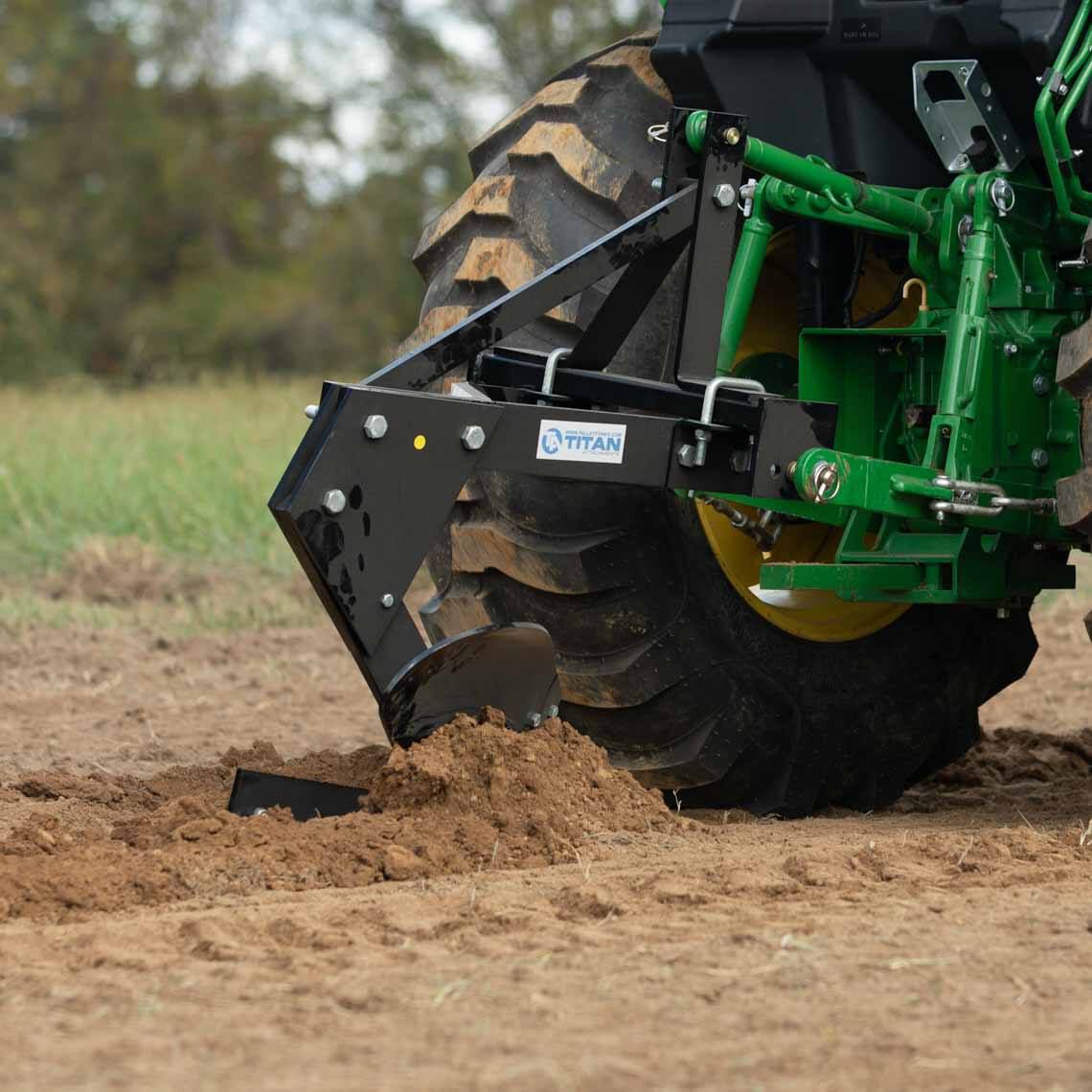 3 Point Single Bottom Turn Plow Fits Category 1 | Titan Attachments