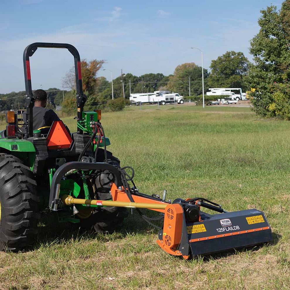 3 Point Offset Ditch Bank Flail Mower | Titan Attachments