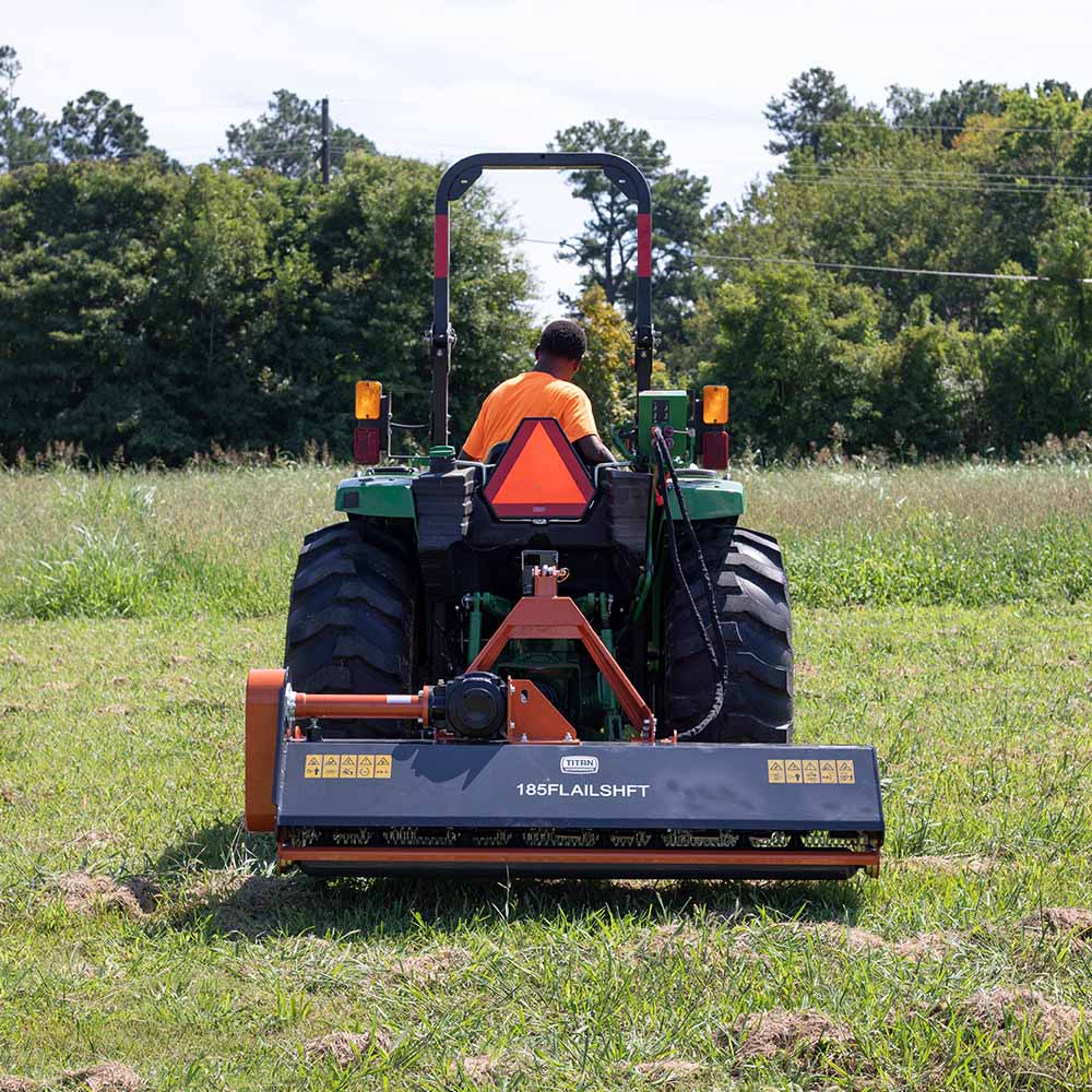 3 Point Flail Mower with 16" Hydraulic Side Shift | Titan Attachments