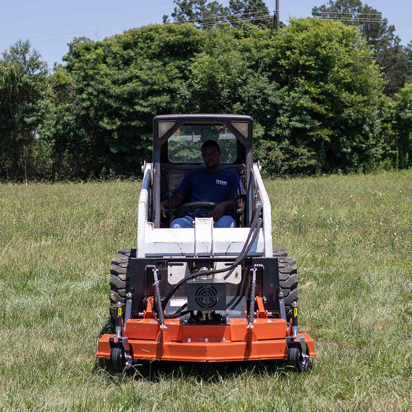 Skid Steer Finish Mower Attachment - Rear Discharge Landscaping ...