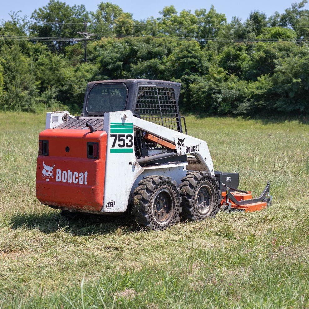 Skid Steer Finish Mower Attachment - Rear Discharge Landscaping ...