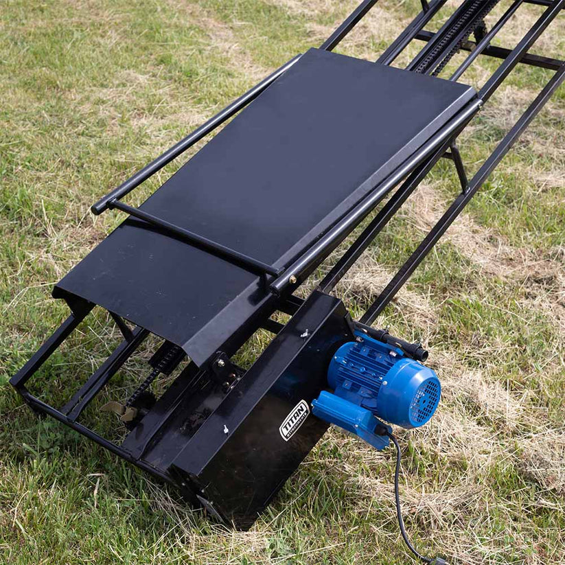 3.5 FT Hay Bale Chute for 15 FT Hay Elevator | Titan Attachments