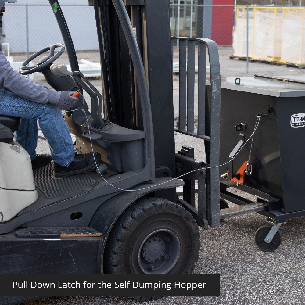 Pull-Down Latch for Self-Dumping Hopper - Pull-Down Cable with Steel ...