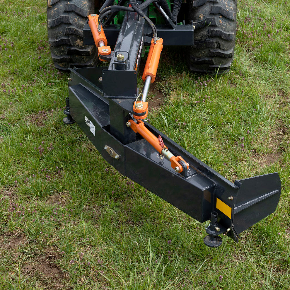 3 Point Hydraulic 6-Way Rear Blade - Fits Cat 1 & 2 Tractors - 3 ...
