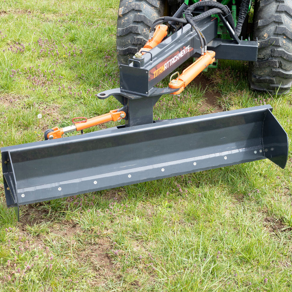 3 Point Hydraulic 6-Way Rear Blade - Fits Cat 1 & 2 Tractors - 3 ...
