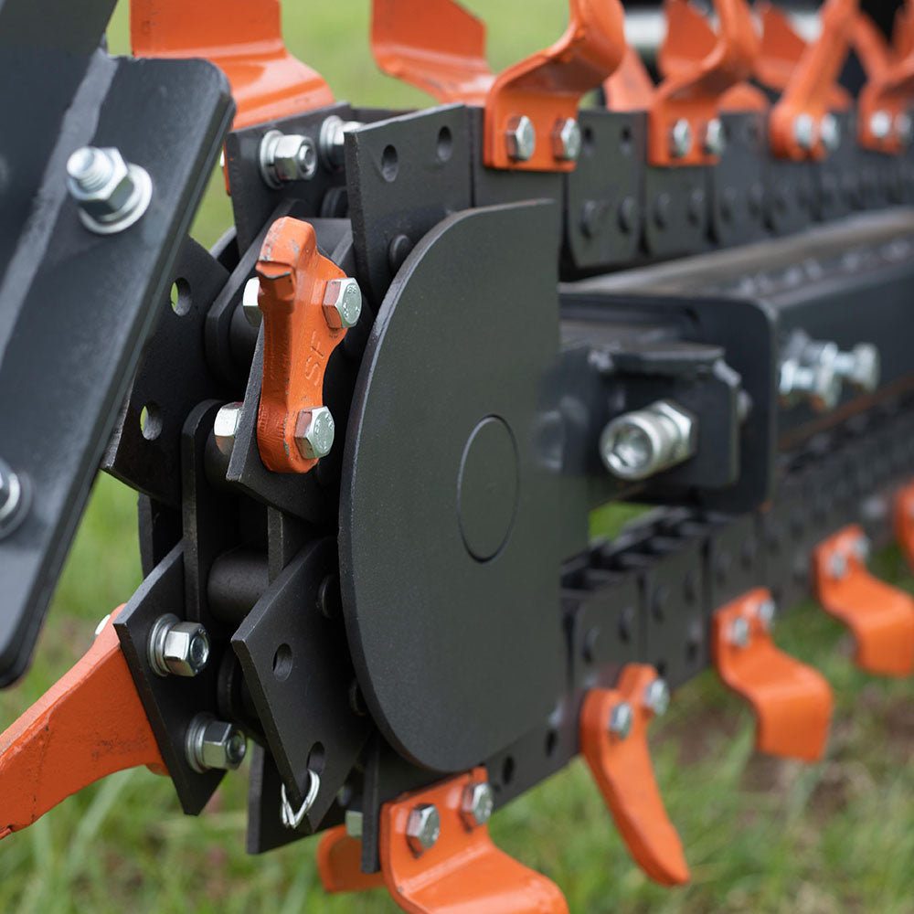 Trencher Skid Steer Attachment - Rock Chain - Landscaping Trencher ...