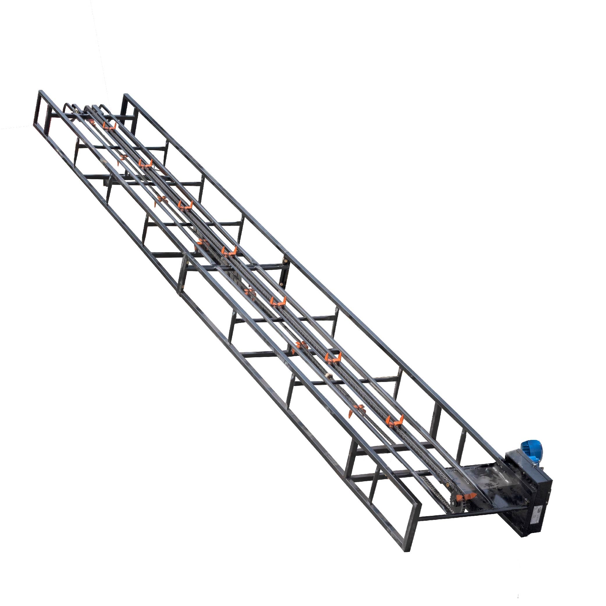 Chain Drive 15 FT Square Hay Bale Elevator Base Unit | Titan Attachments