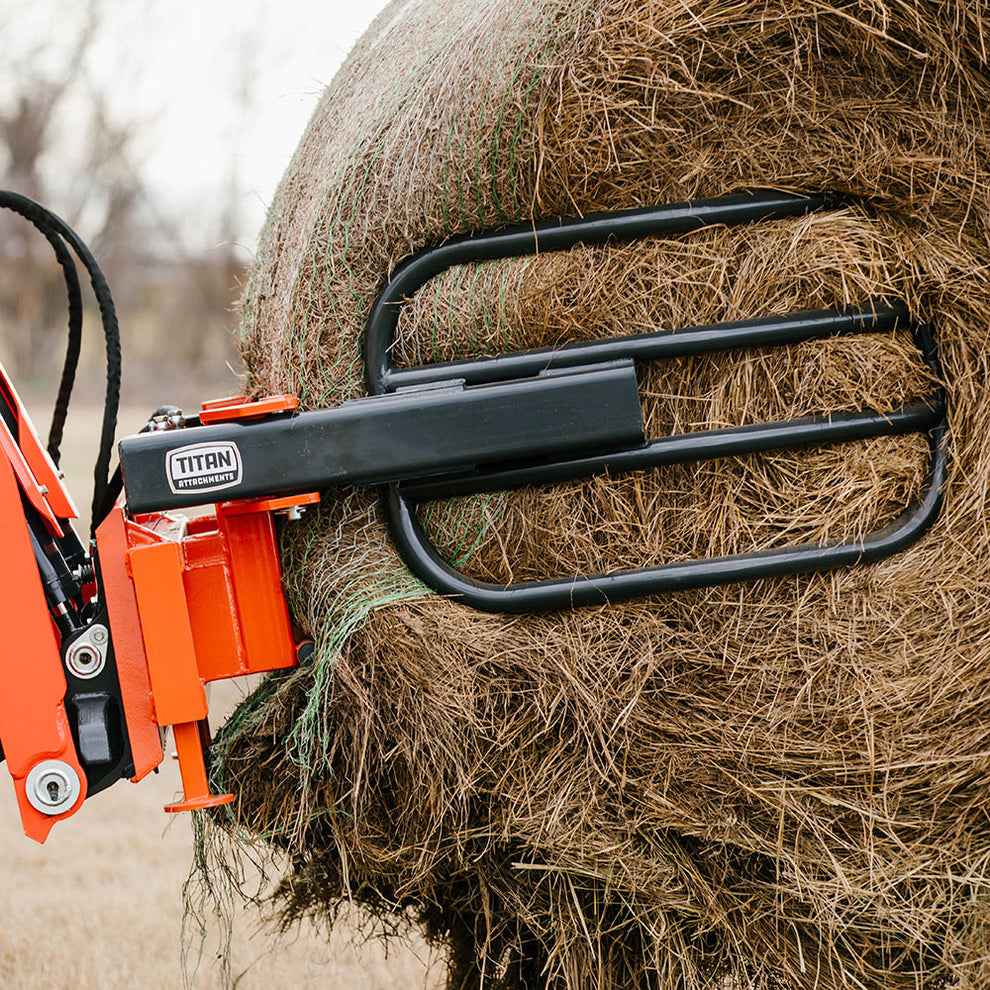 Round Hay Bale Gripper Squeezer | Titan Attachments