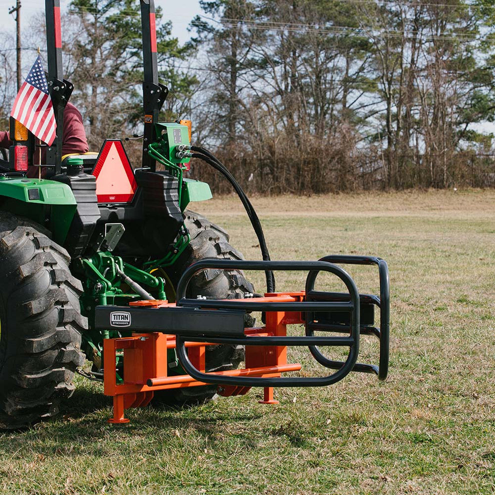 3 Point Round Hay Bale Gripper for Tractor | Titan Attachments